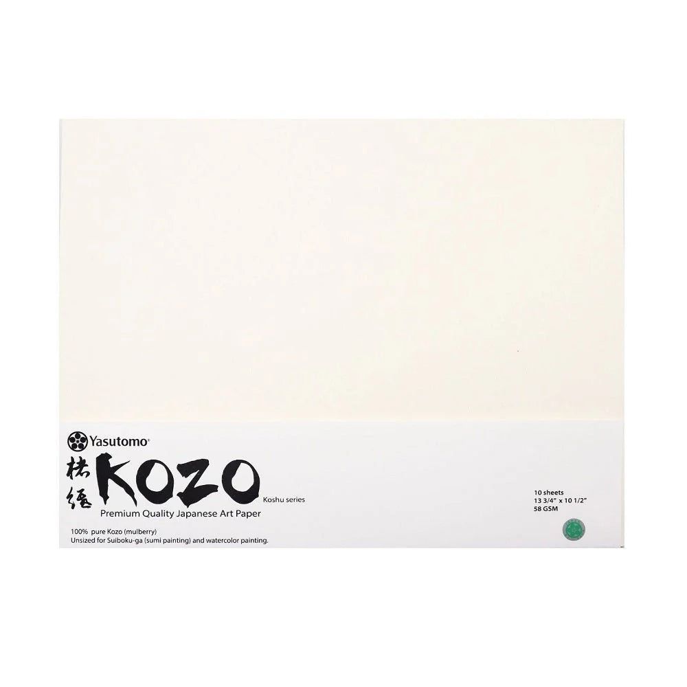Yasutomo Kozo Premium Japanese Art Paper - 10 Sheets - 13.75 x 10.5 in ...
