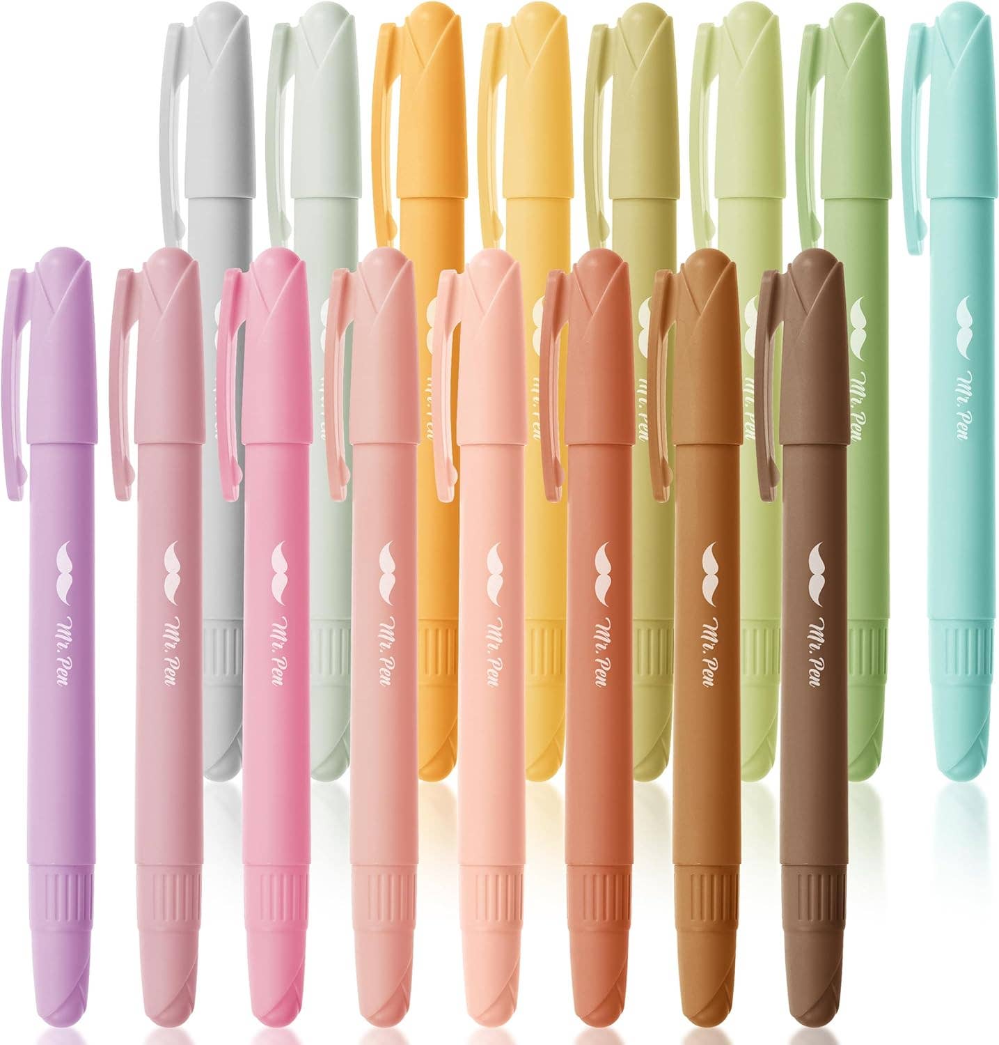 Mr. Pen Gel Highlighter Set - 16 Vibrant Pastel Colors – K. A. Artist Shop
